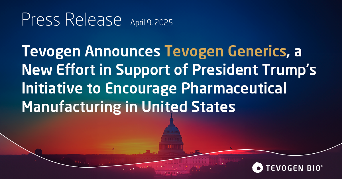 Tevogen Announces Tevogen Generics, a New Effort in Support of President Trump’s Initiative to ...